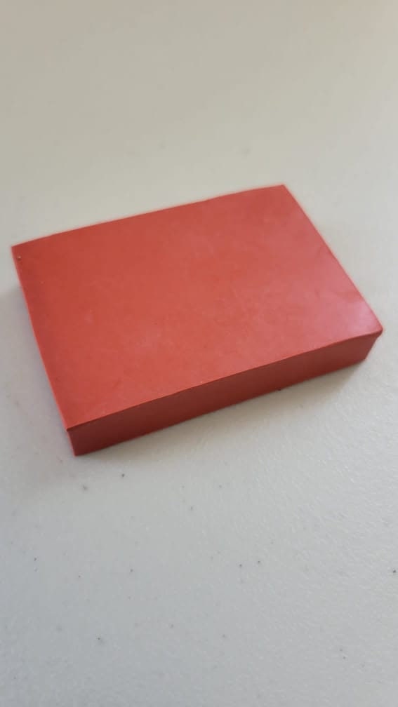 Red Big Tuning Fork Rubber Activator Striker Puck