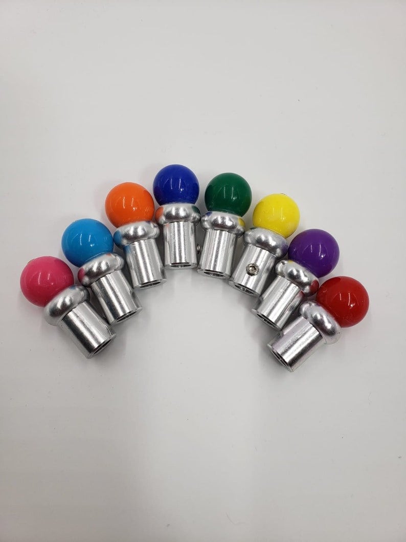 8 Sound Healing Color Coded BUDDHA BEADS for Tuning Forks